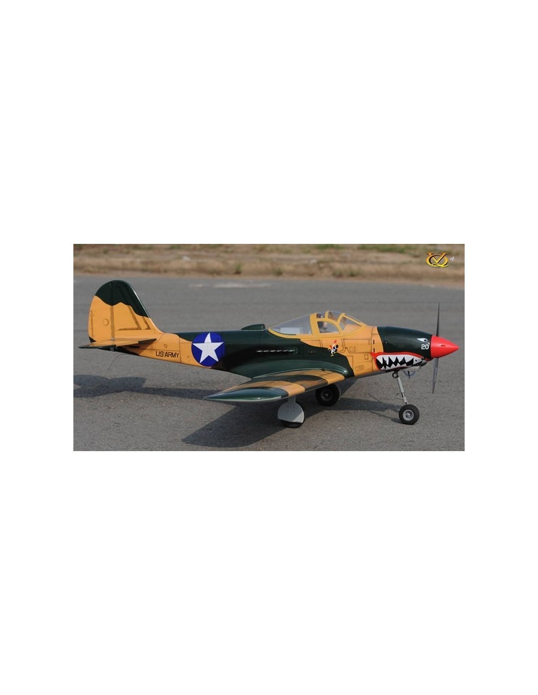 Avion VQ Model P-39 Airacobra 1.58m sumer camo