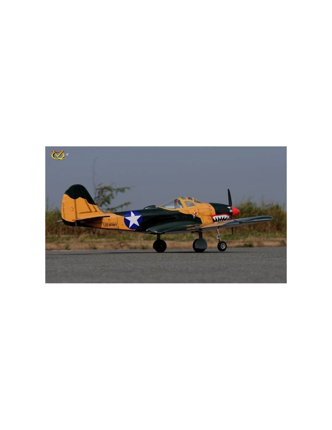Avion VQ Model P-39 Airacobra 1.58m sumer camo